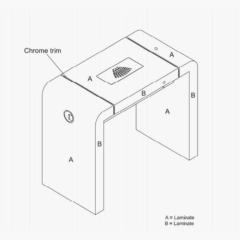 REM Concorde Nail Station 1 Position | nail station | nail desk