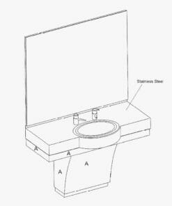 REM Duke Barbers Unit | rem duke unit | Barbers Furniture