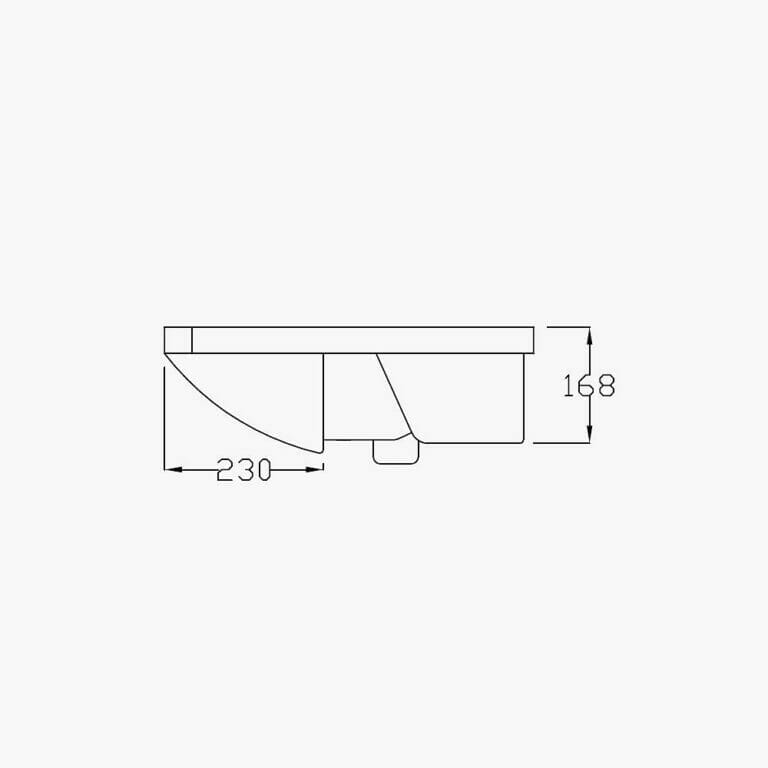 REM Porcelain Frontwash Basin Only | front wash basin | frontwash
