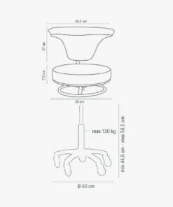 Skinmate Saddle Beauty Stool | Direct Salon Furniture
