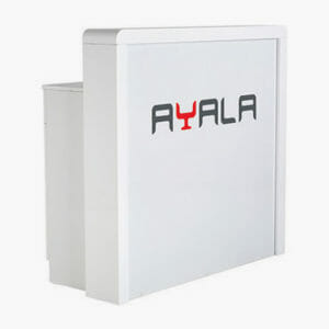 Ayala Reflection Reception Desk - Direct Salon Furniture